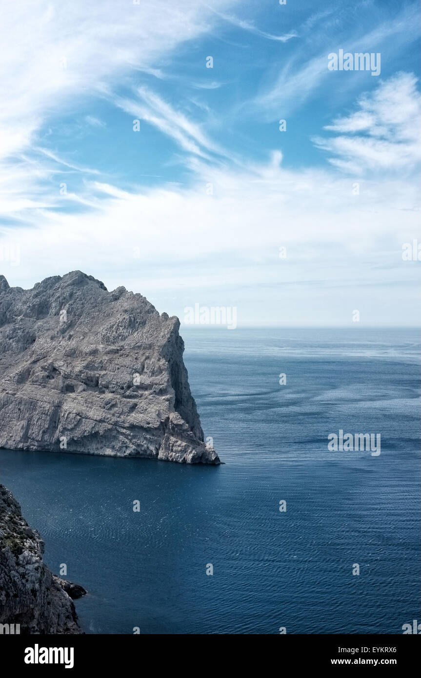 Spain, the Balearic Islands, Majorca, sea, rock coast Stock Photo - Alamy