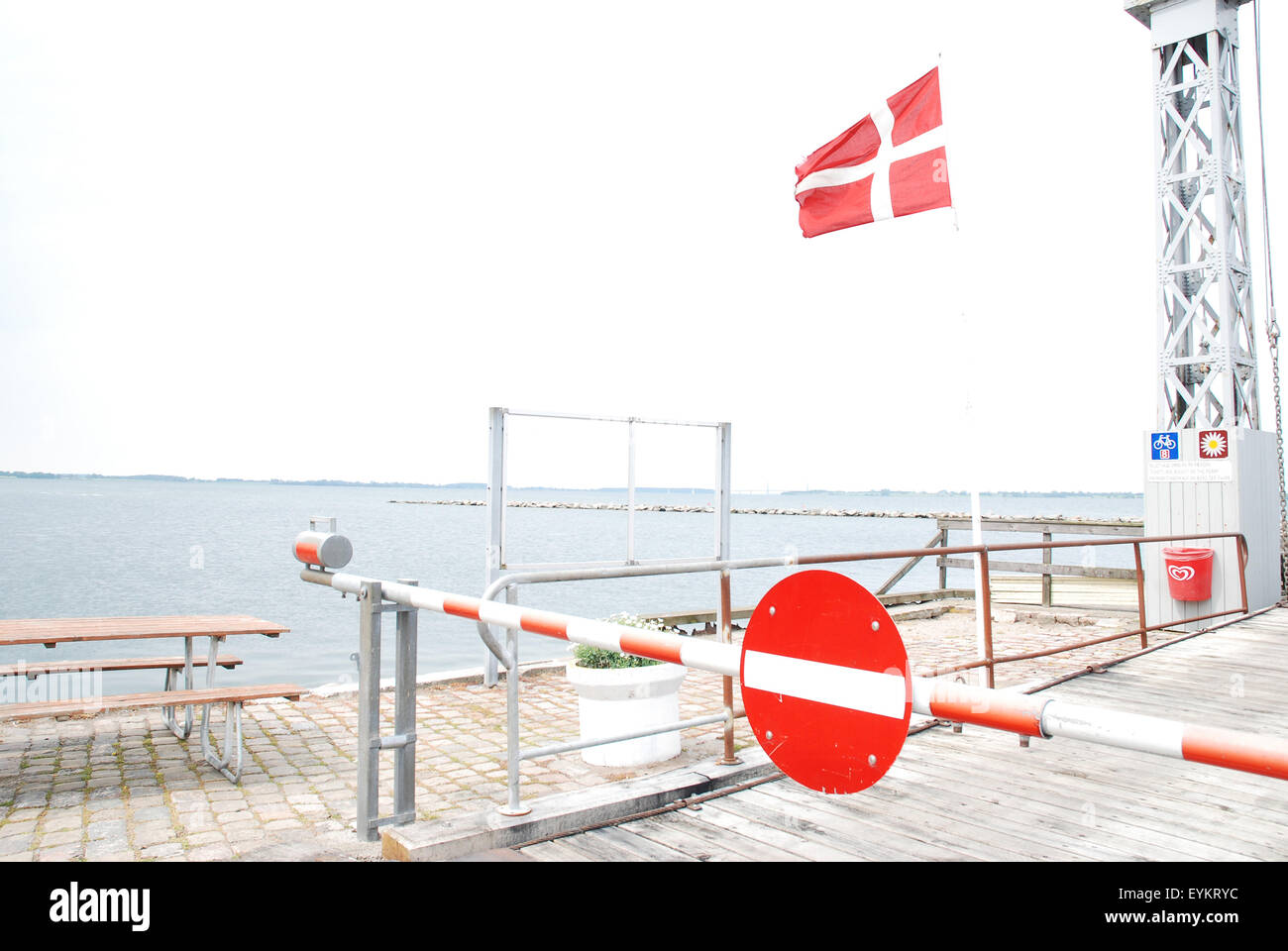 Dock, ferry, Denmark Stock Photo - Alamy