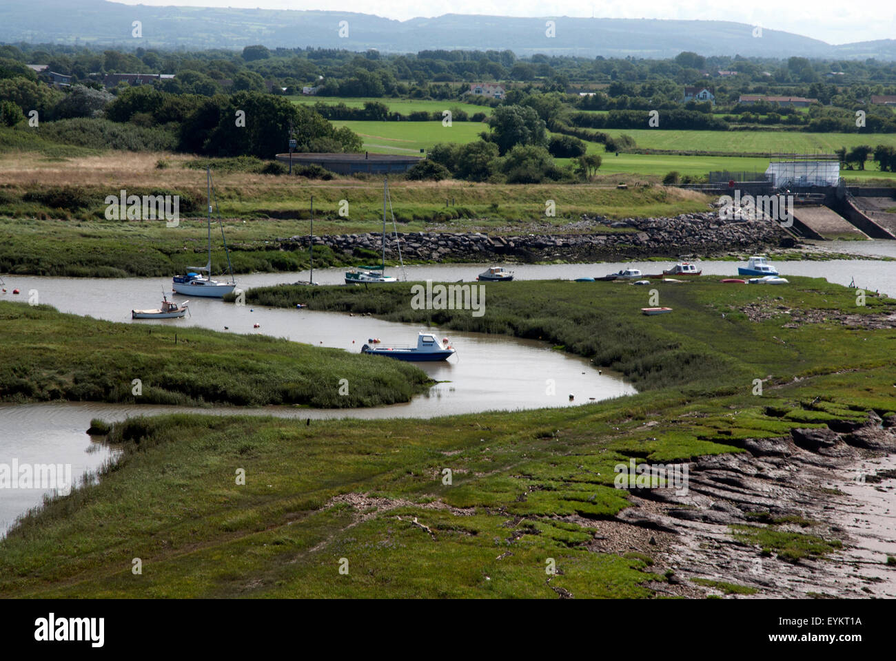 The Land Yeo River Clevedon Somerset England UK Stock Photo - Alamy