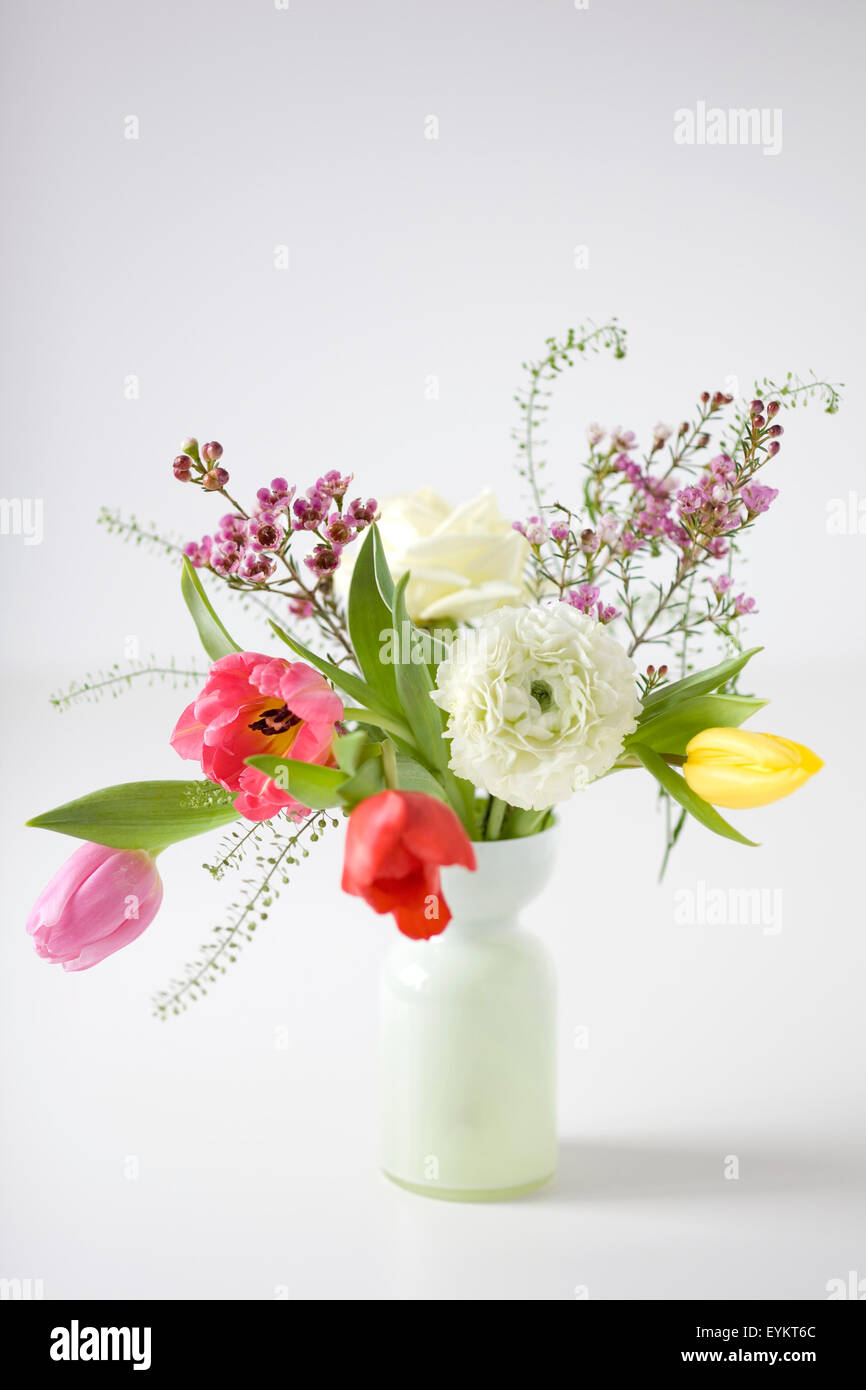 Spring bunch with tulips Stock Photo - Alamy