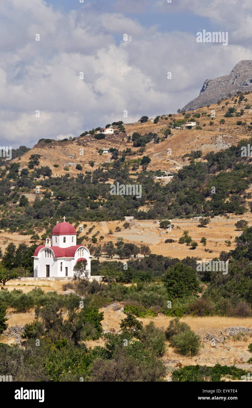 Greece, Crete, scenery with Akoumia Stock Photo - Alamy