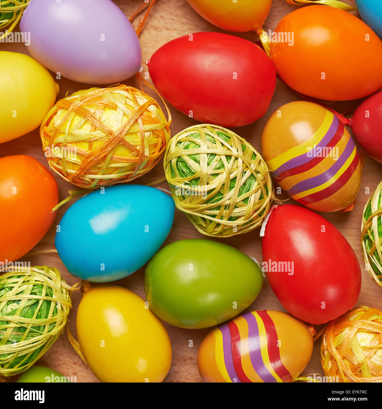 Multiple Easter eggs composition Stock Photo - Alamy