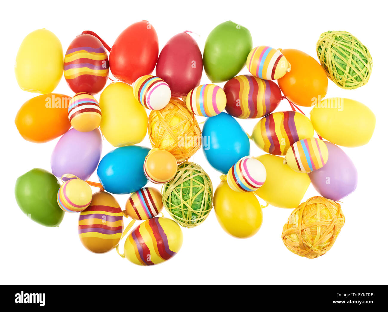 Multiple colorful Easter eggs Stock Photo - Alamy