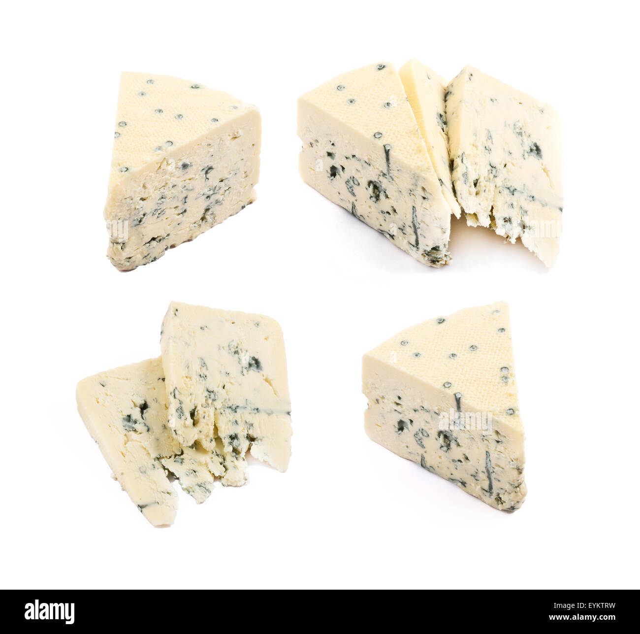 Danablue danish blue cheese isolated Stock Photo - Alamy