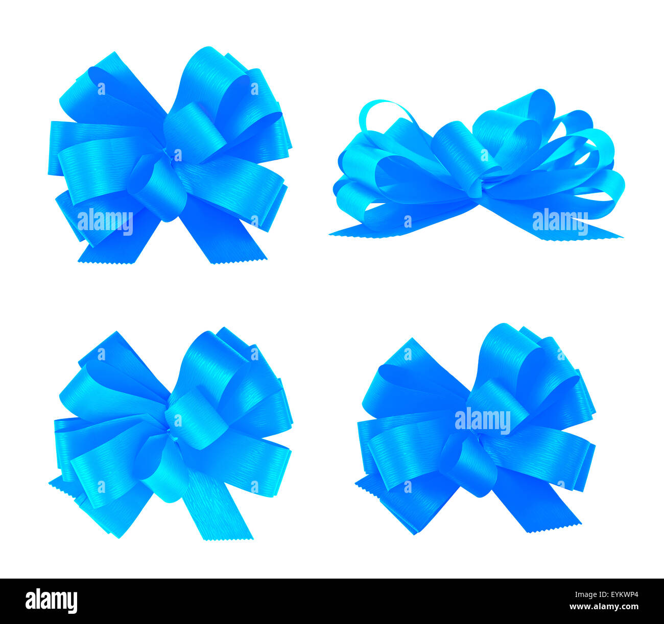 Set of four gift bows Stock Photo - Alamy