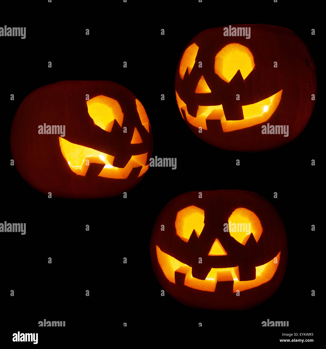 Jack o lanterns set hi-res stock photography and images - Alamy