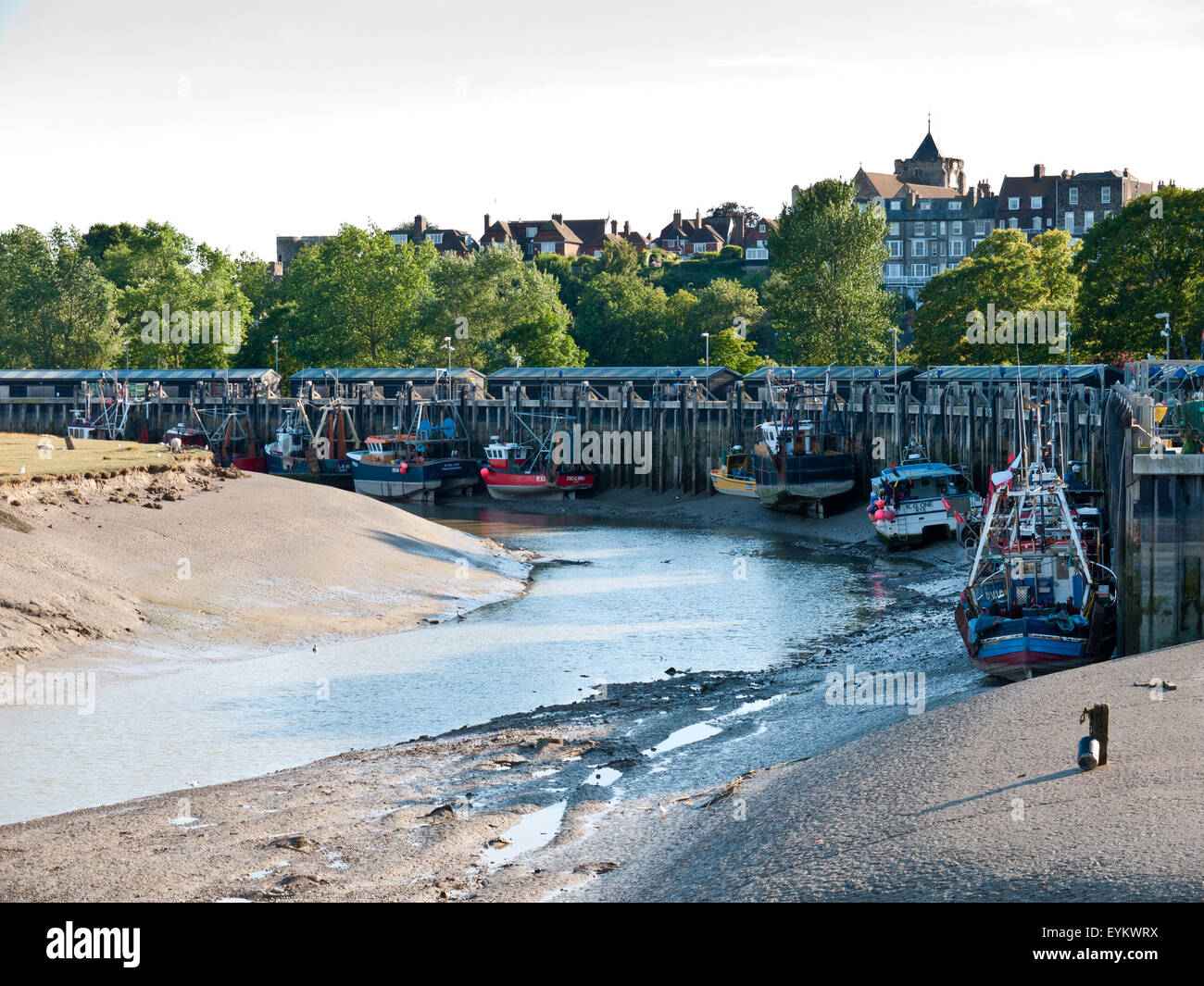 Rye harbour boats at low tide hi-res stock photography and images - Alamy
