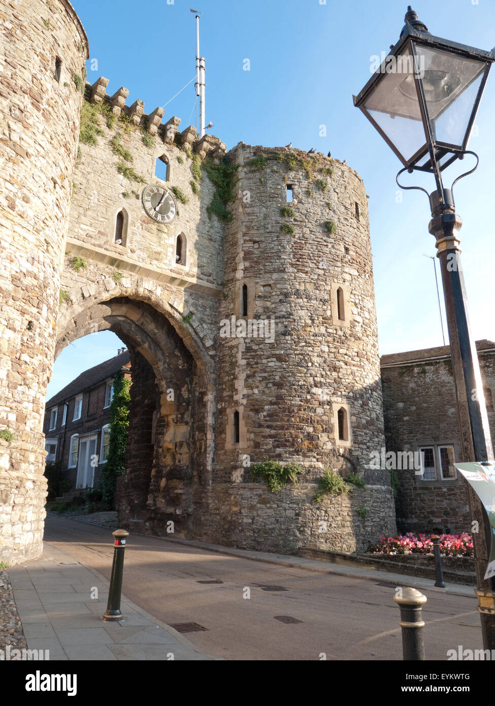 Town walls and entrance, Rye, Sussex, England, UK Stock Photo - Alamy