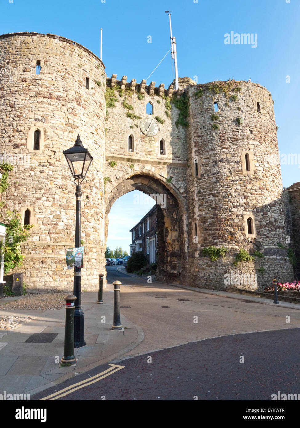 Town walls and entrance, Rye, Sussex, England, UK Stock Photo - Alamy