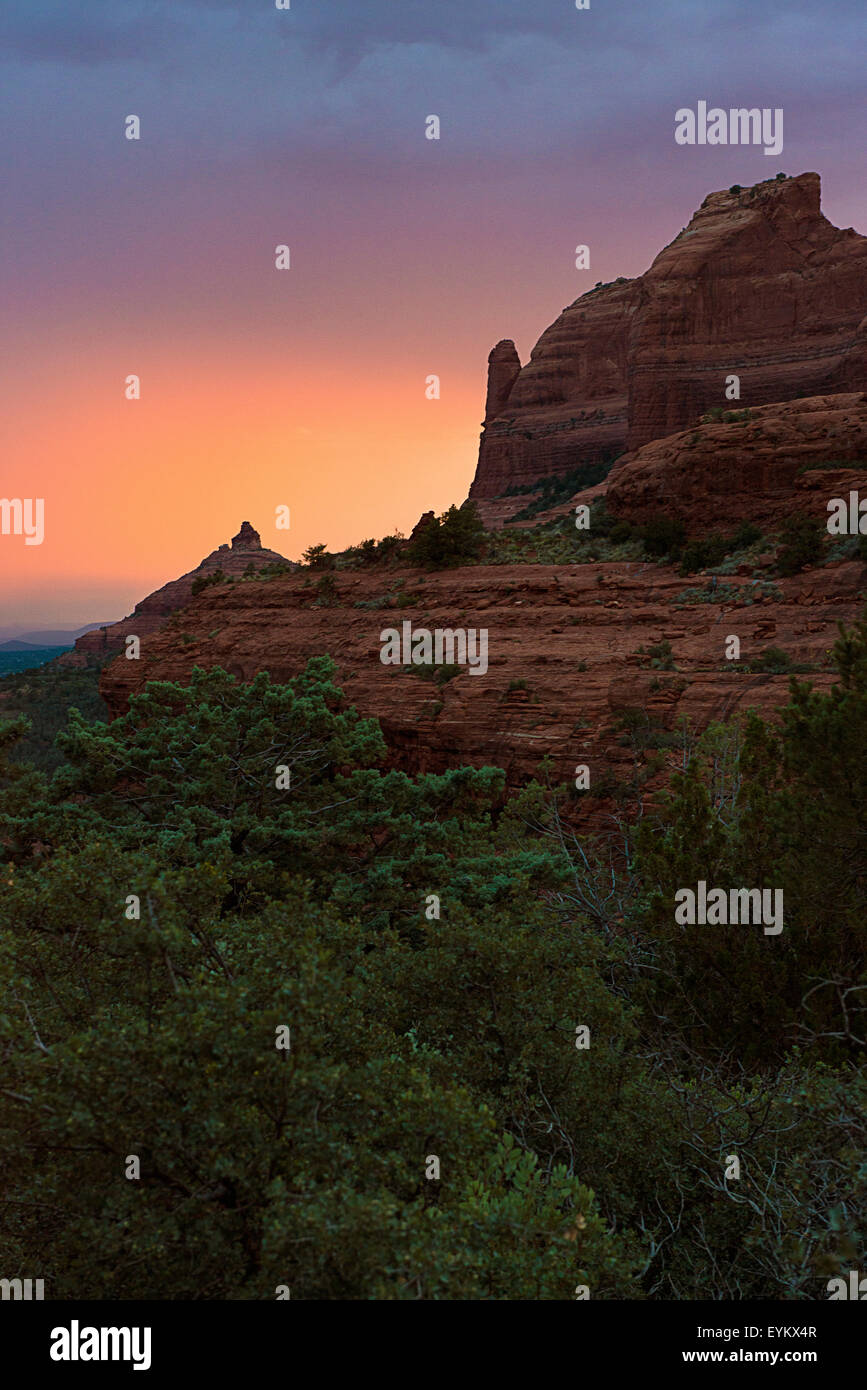 Sedona at sunset Stock Photo - Alamy