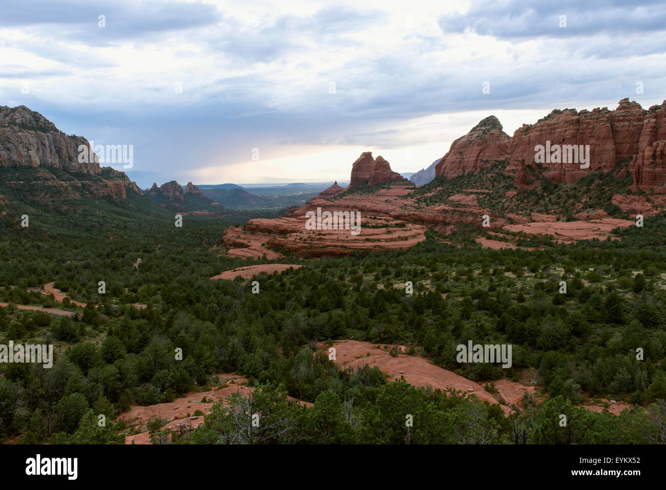 The view from Merry Go Round Rock of Bear Wallow Canyon in Sedona, AZ ...