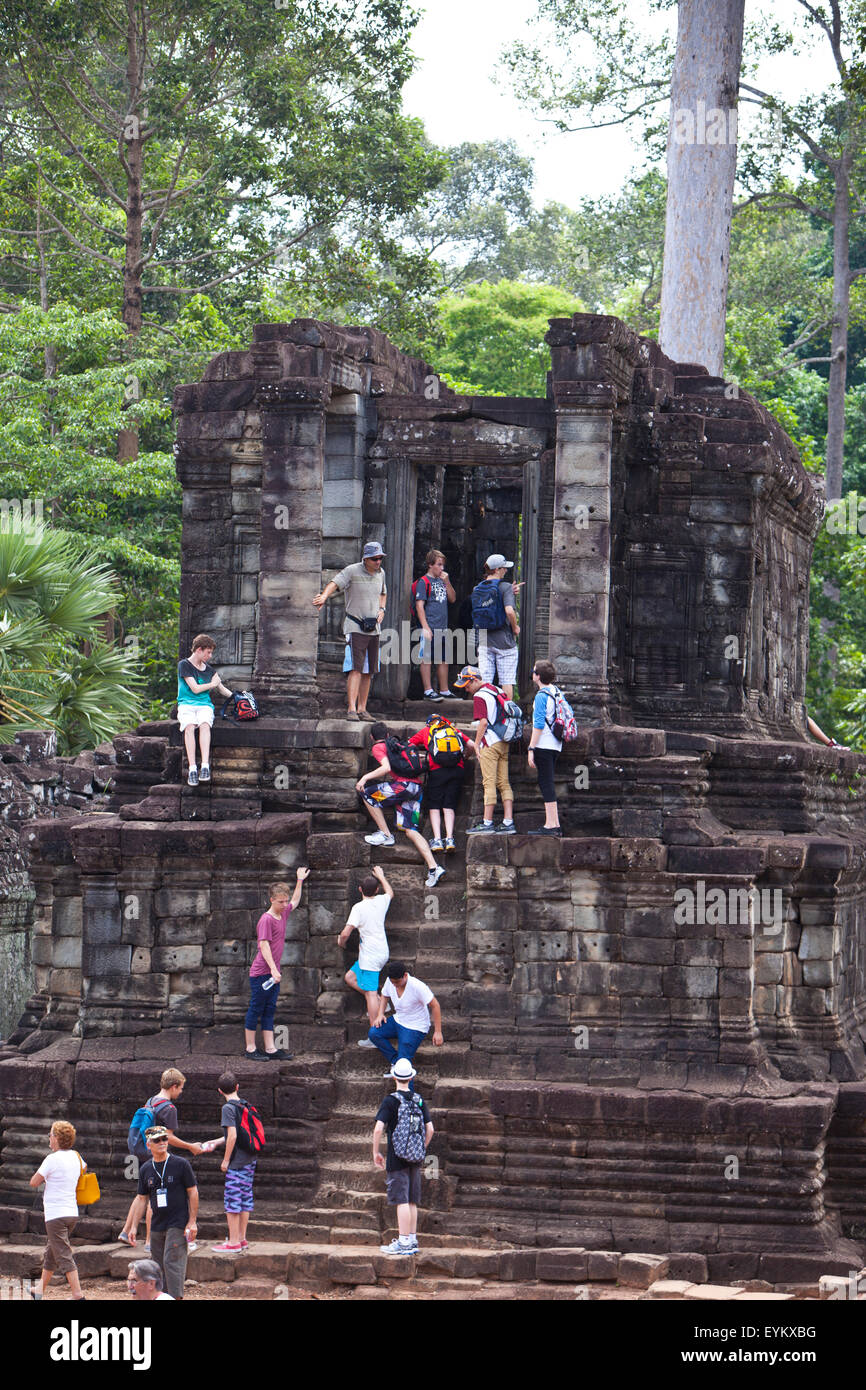 Cambodia, region of Angkor, temple layout Angkor Wat Stock Photo - Alamy