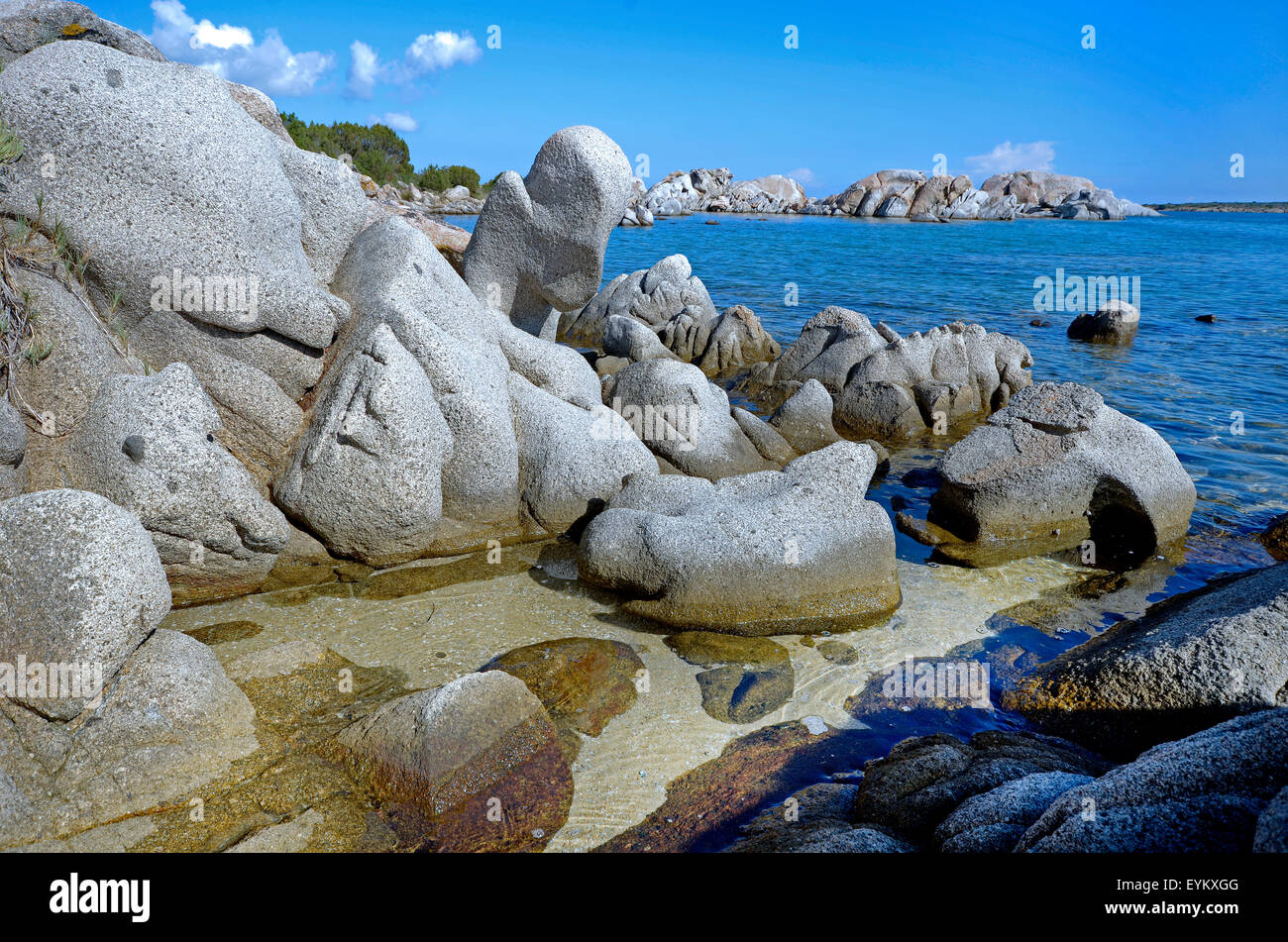 Sardinia,Italy: rocks and sea Stock Photo - Alamy