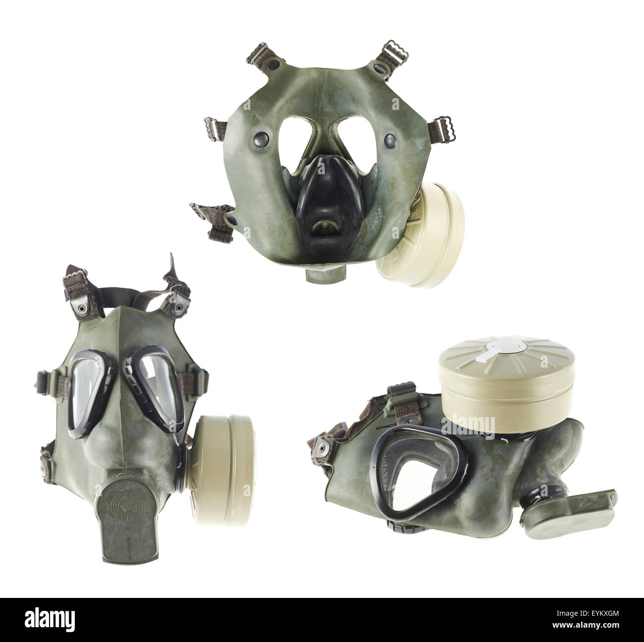 Army gas mask isolated Stock Photo - Alamy