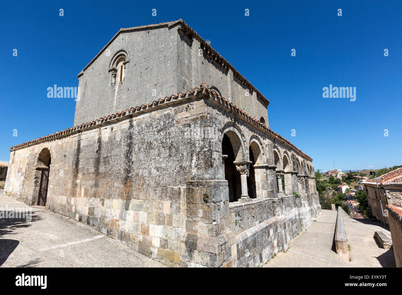 Iglesia de El Salvador, Romanesque, Sepulveda, Segovia province, Spain ...