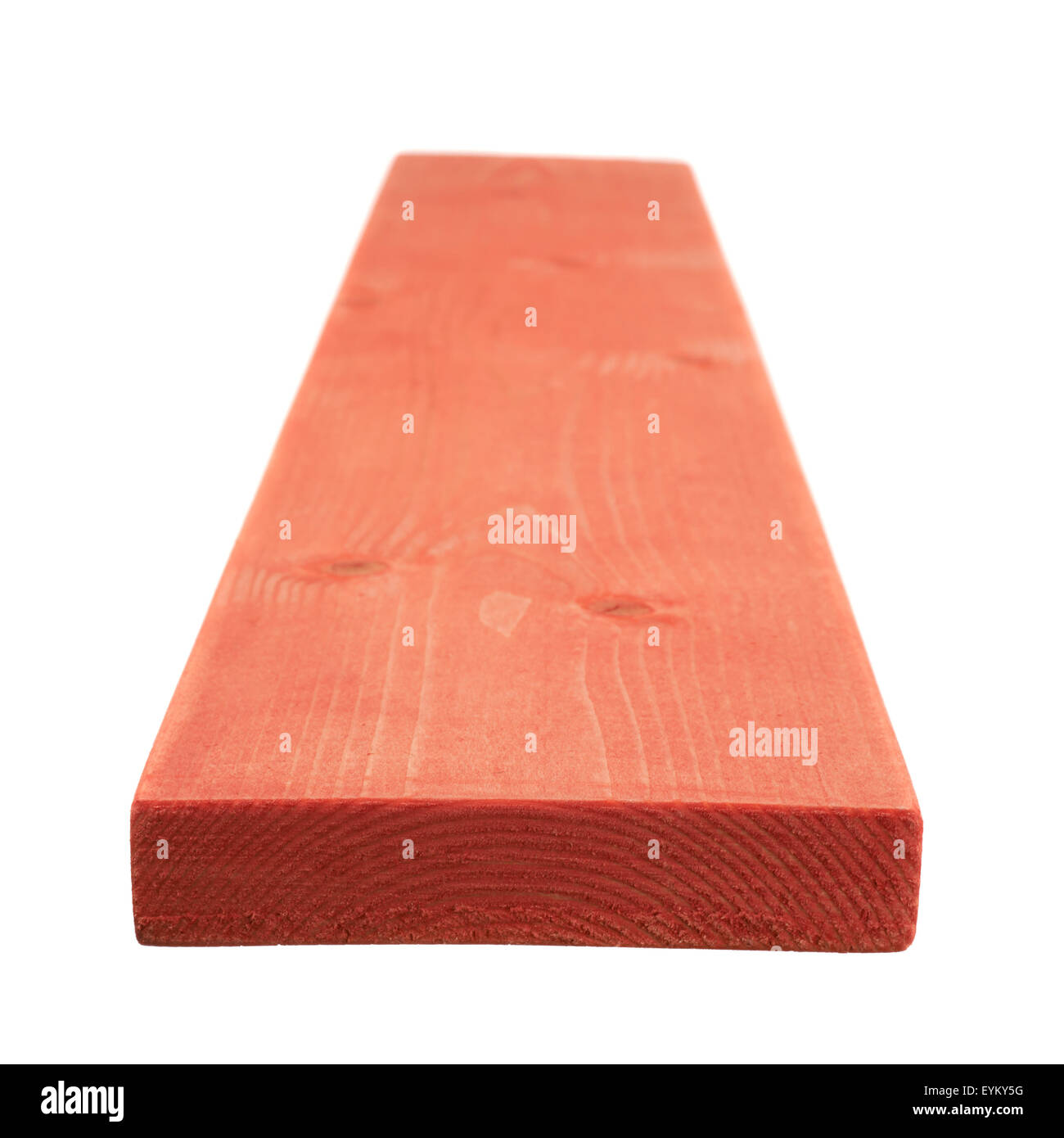 Painted pine wood board isolated Stock Photo - Alamy