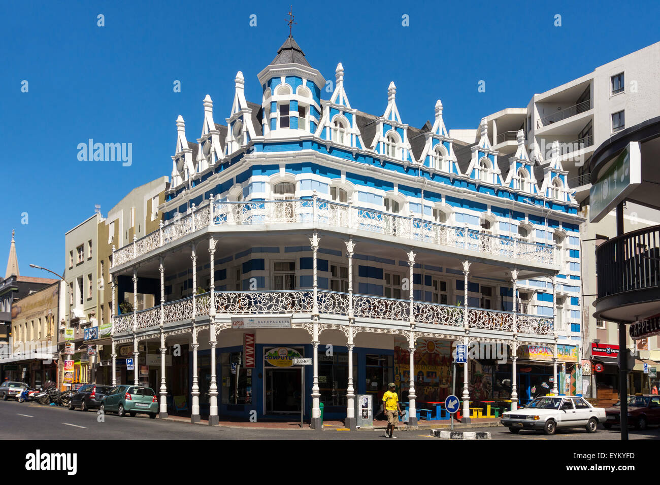 South Africa, Capetown, Longstreet, cape-Dutch facade Stock Photo - Alamy