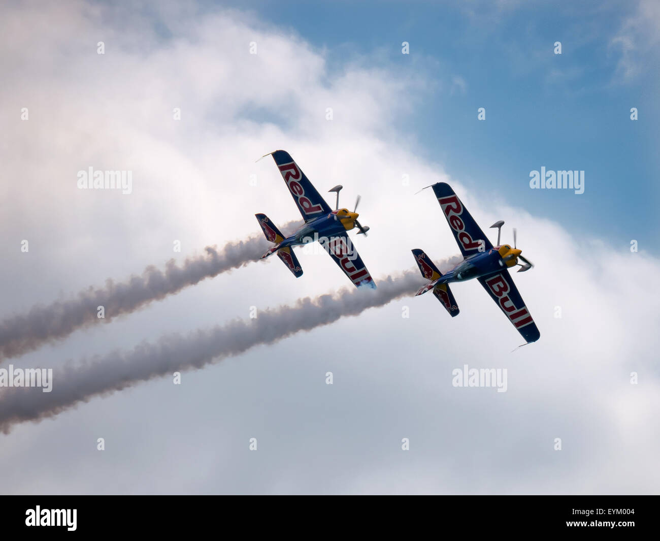 The Red Bull Matadors aerobatic display team Stock Photo - Alamy