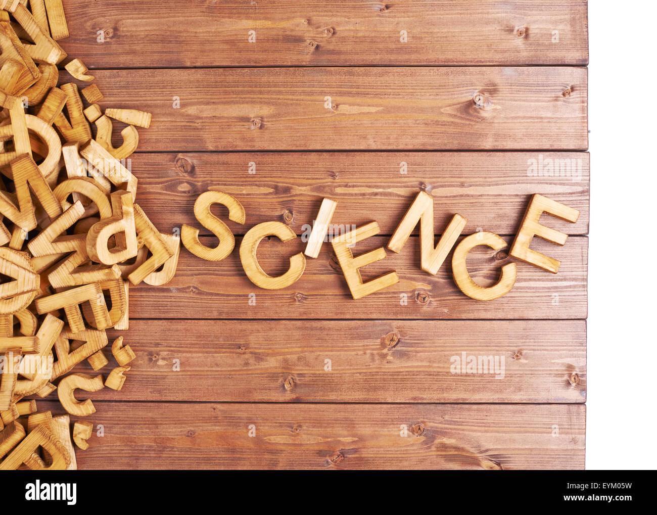 Word science made with wooden letters Stock Photo - Alamy