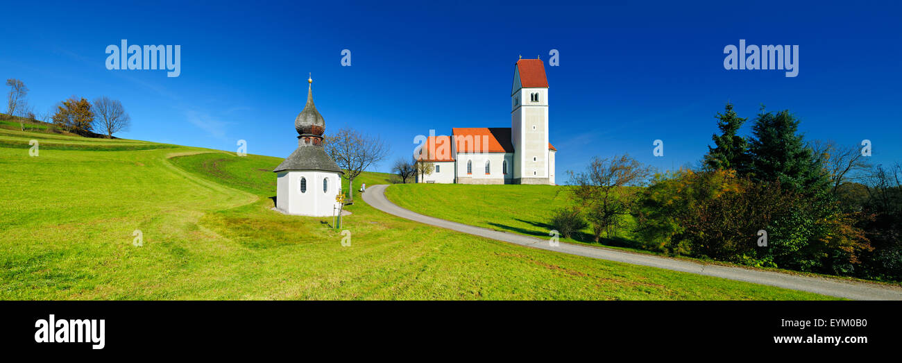Germany, Bavaria, Frasdorf (municipality), Sankt Florian (chapel Stock ...