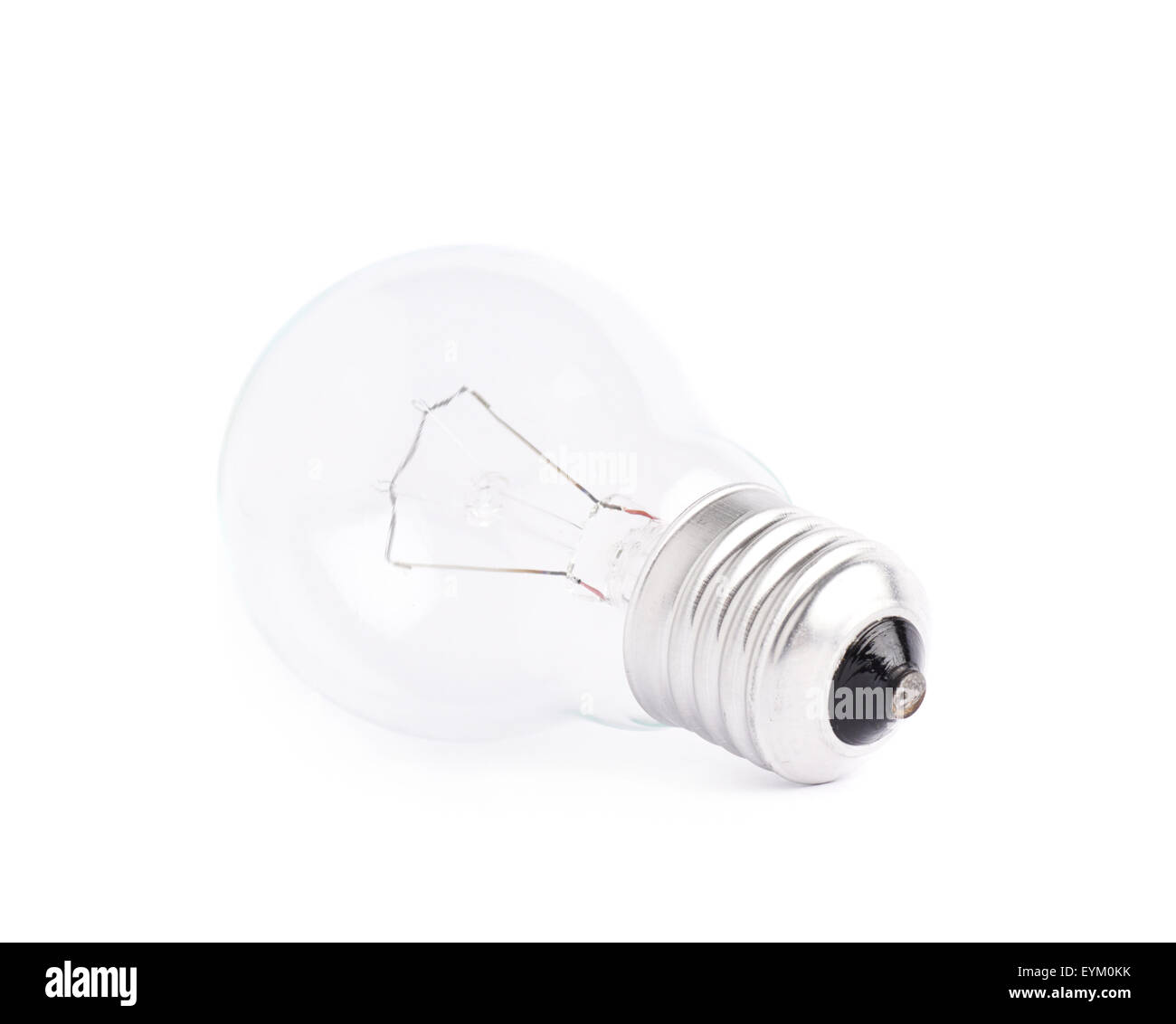 Single electric bulb isolated Stock Photo - Alamy