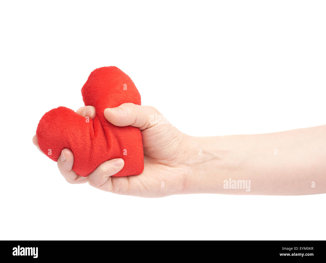 Girl hold heart symbol Cut Out Stock Images & Pictures - Alamy