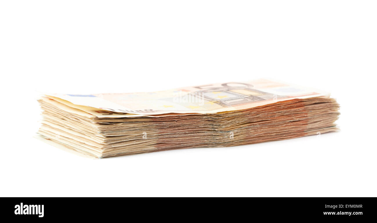 Stack pile of money Stock Photo - Alamy