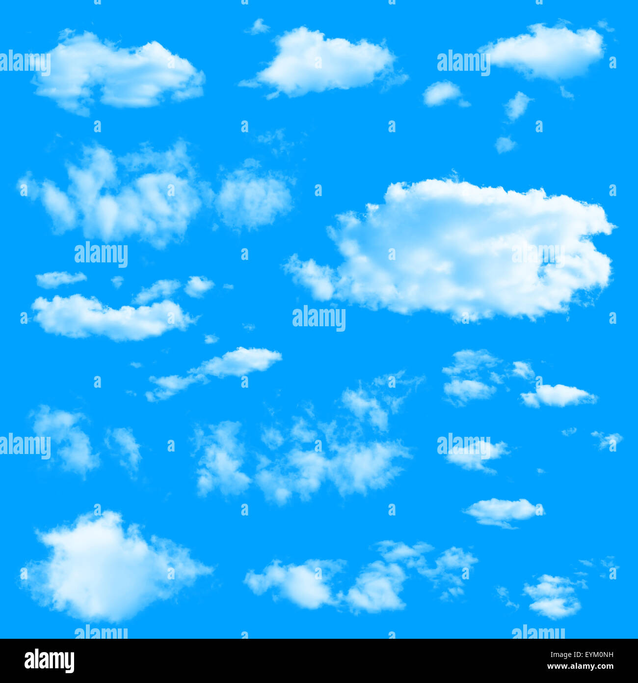Set of multiple clouds isolated Stock Photo - Alamy