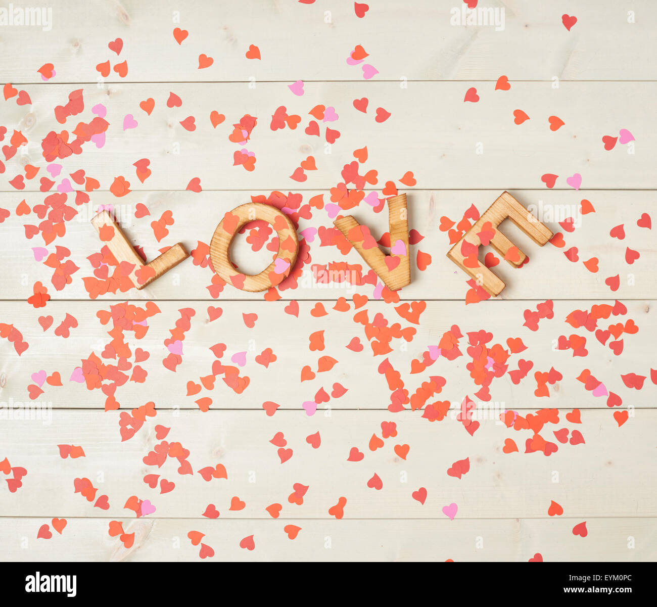 Word Love composition Stock Photo - Alamy