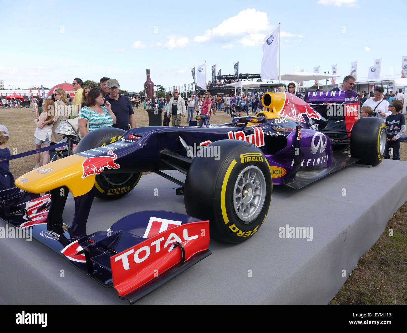 A Red Bull Racing Formula One car on display to the public Stock Photo ...
