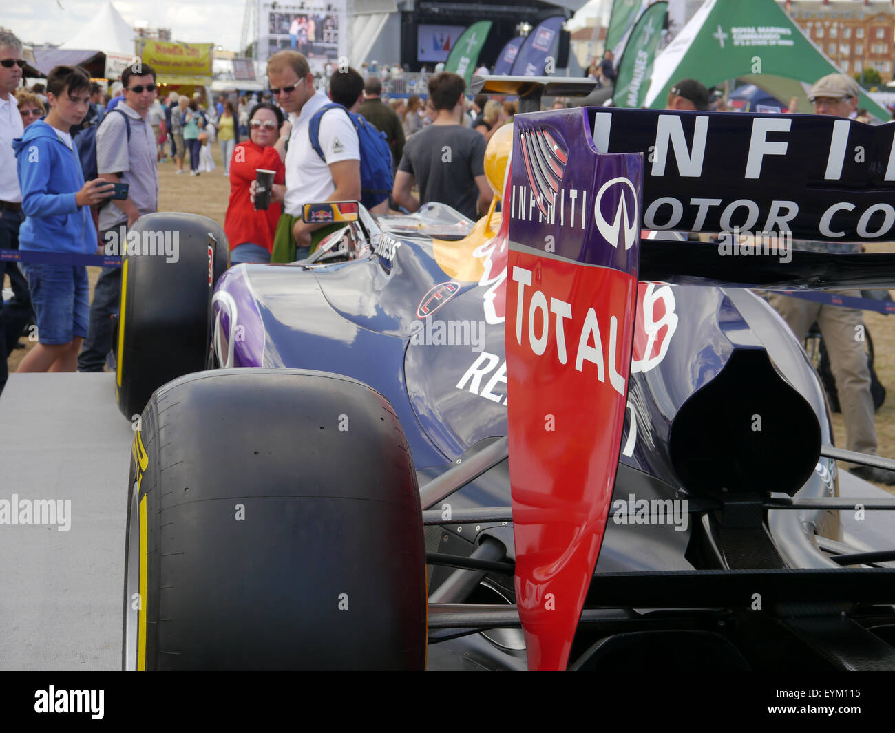 A Red Bull Racing Formula One car on display to the public Stock Photo ...