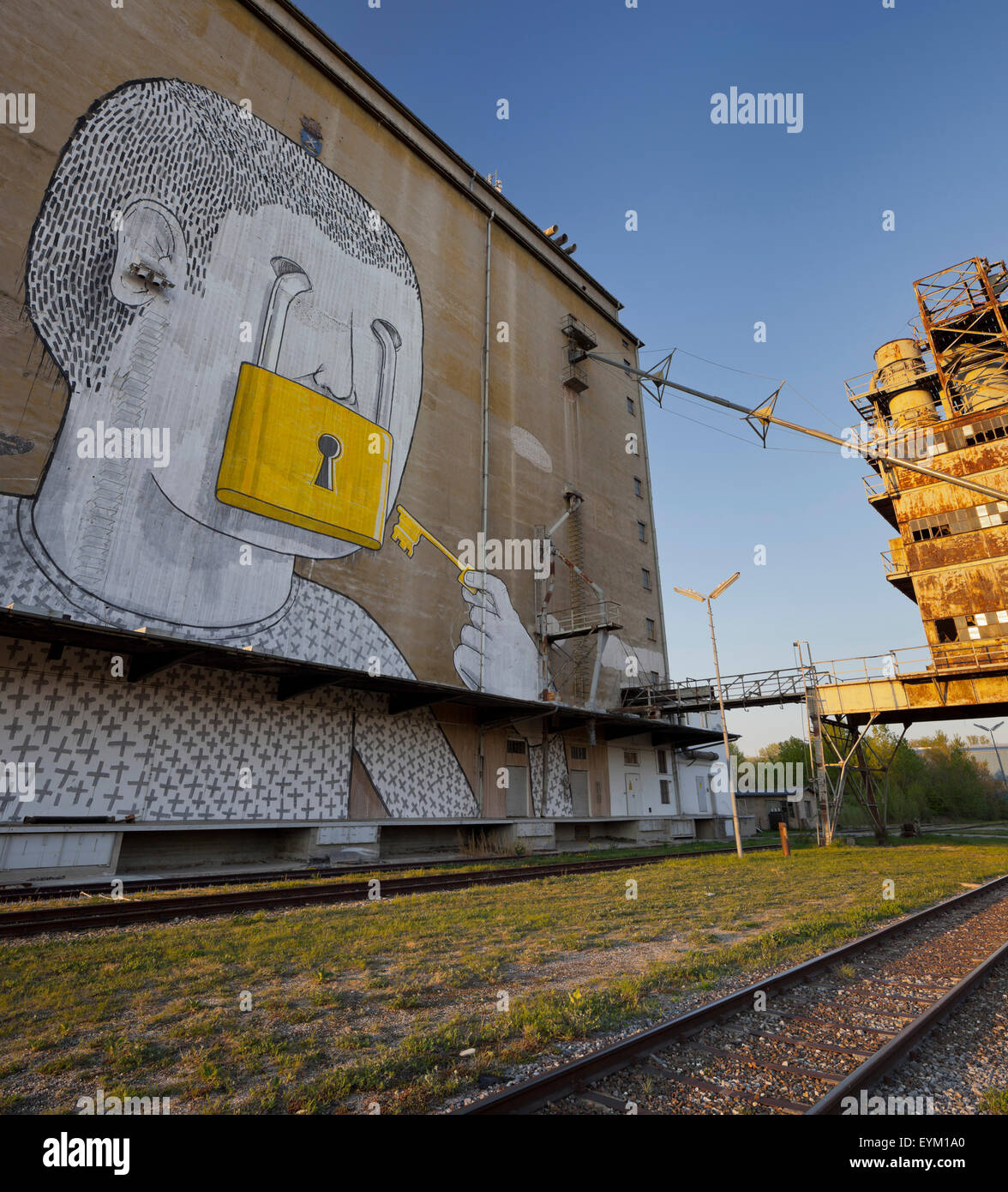 Harbour near Albern, Vienna, Austria Stock Photo - Alamy