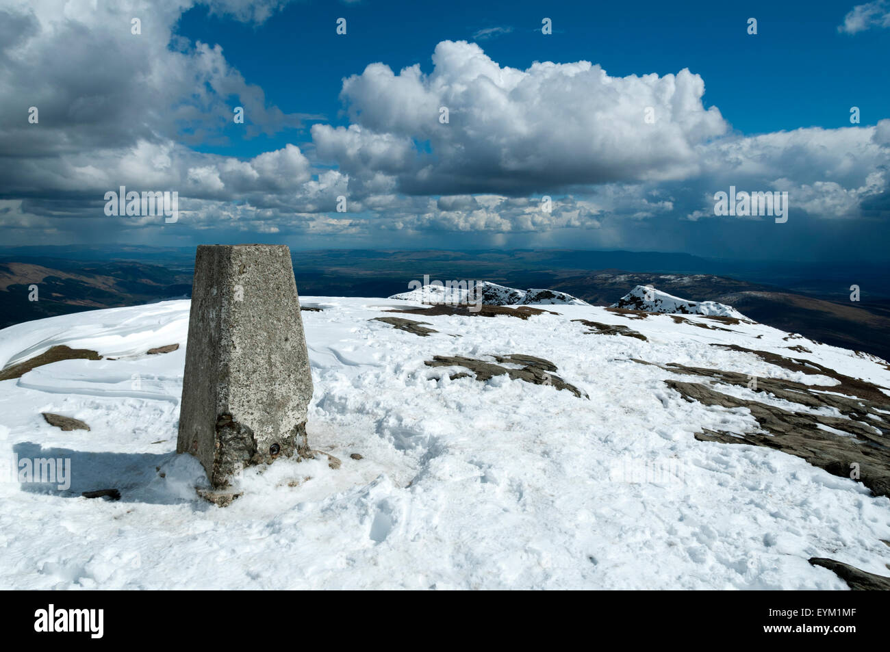 Trig pillar mountains hi-res stock photography and images - Alamy