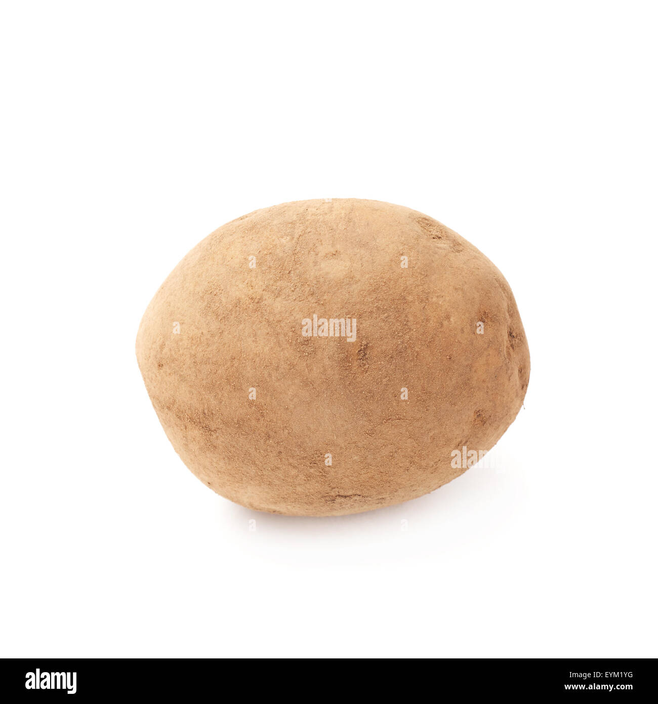 Dirty earth potato isolated Stock Photo - Alamy