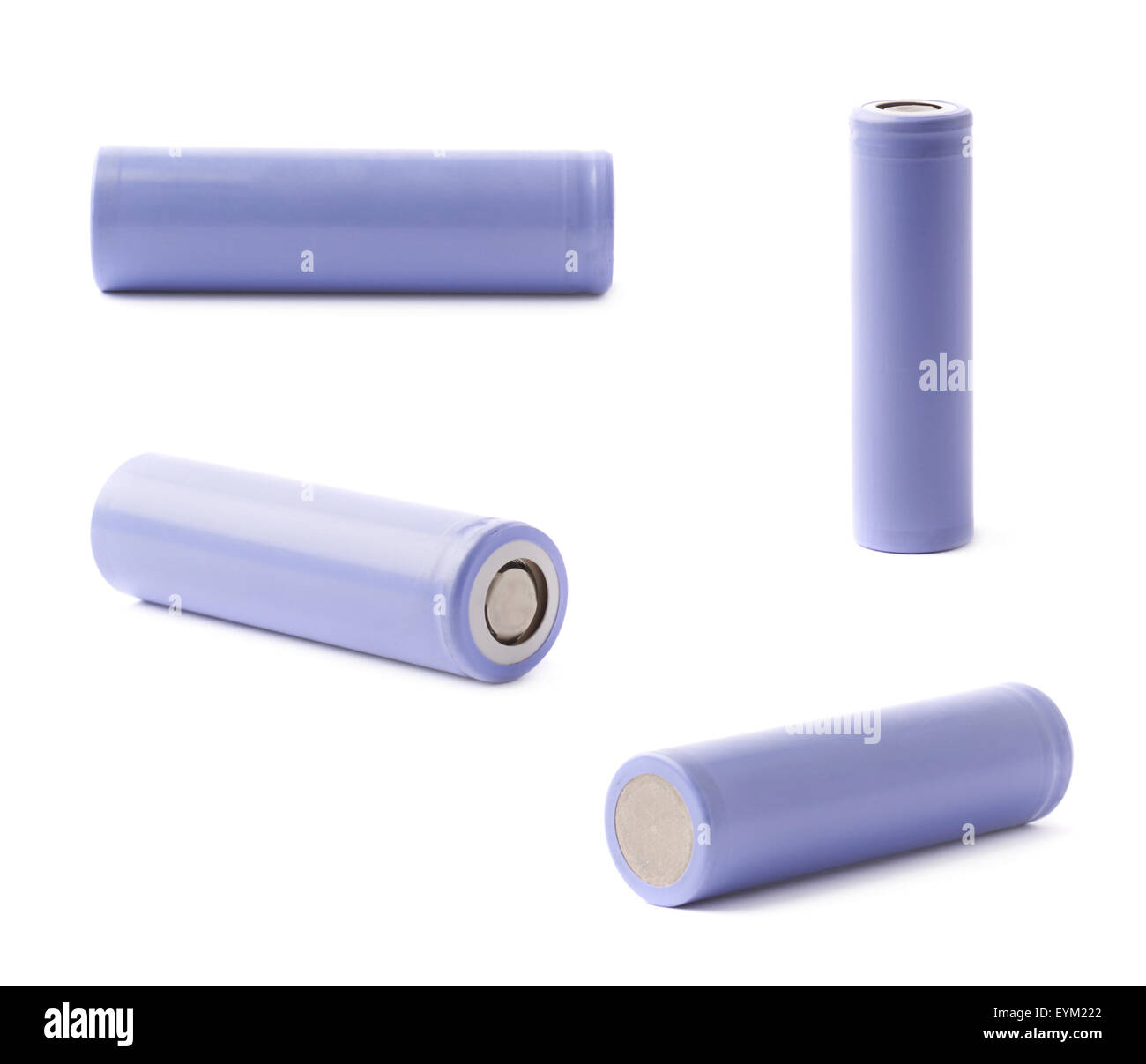 Violet rechargeable battery isolated Stock Photo - Alamy