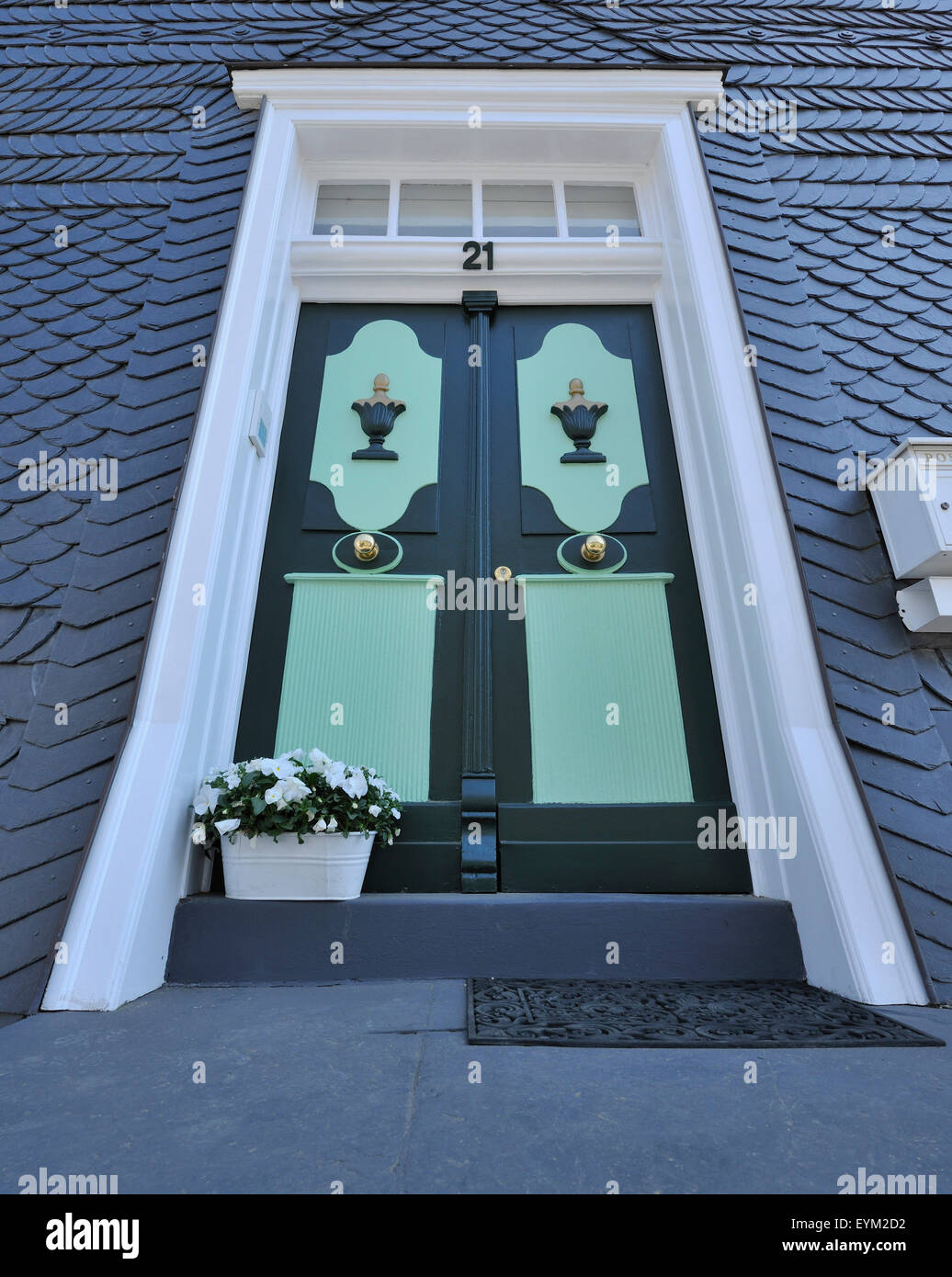 Entrance, Haustüre, Bad Castle Berle, Sauerland, North Rhine-Westphalia ...