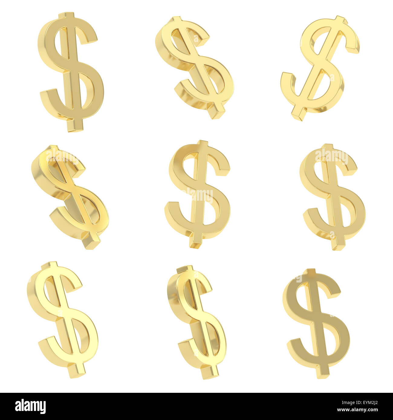 Dollar currency sign render Stock Photo - Alamy
