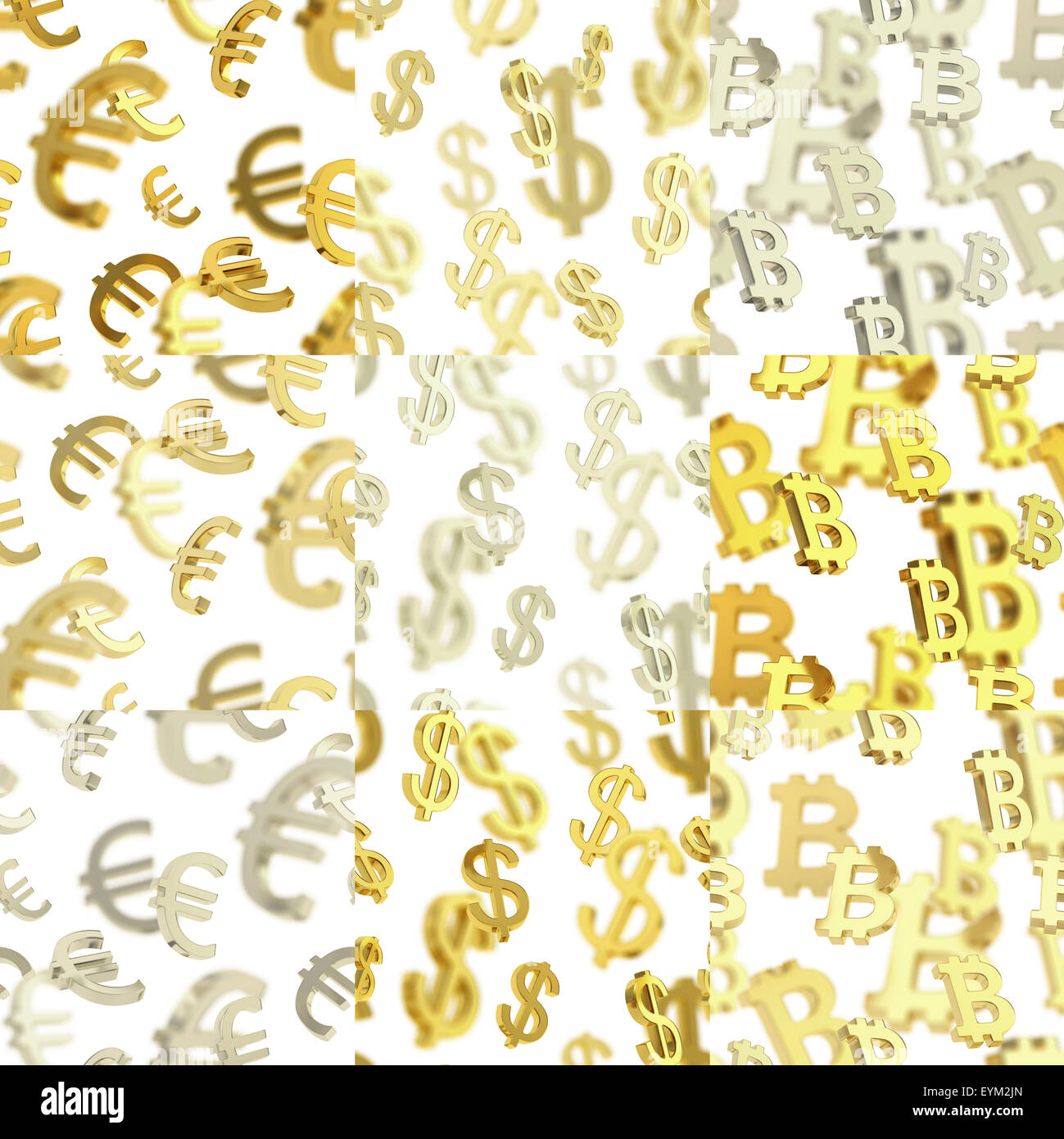 Set of seamless currency sign patterns Stock Photo - Alamy