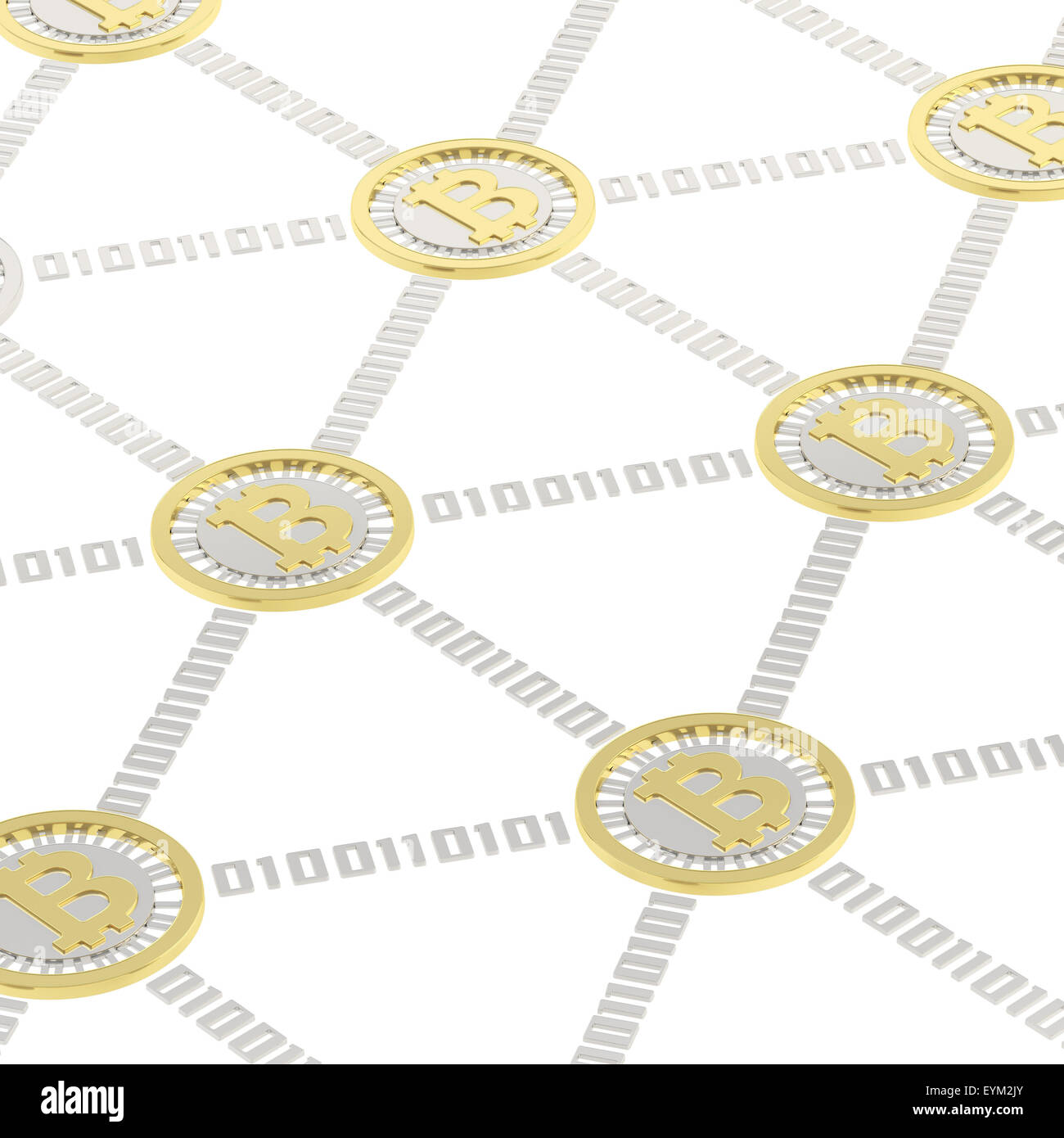 Bitcoin peer-to-peer network Stock Photo - Alamy