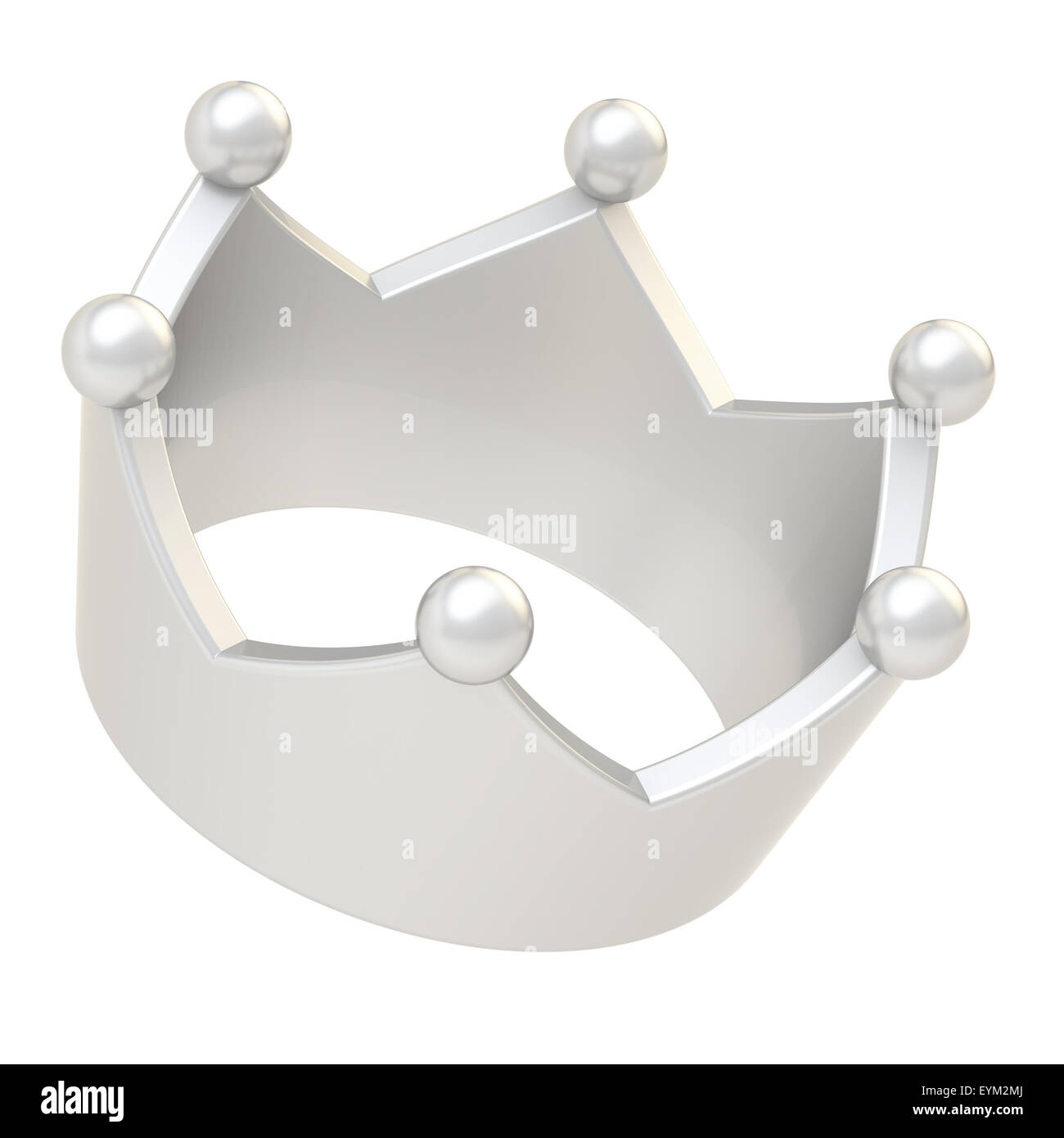 Silver crown isolated Stock Photo - Alamy