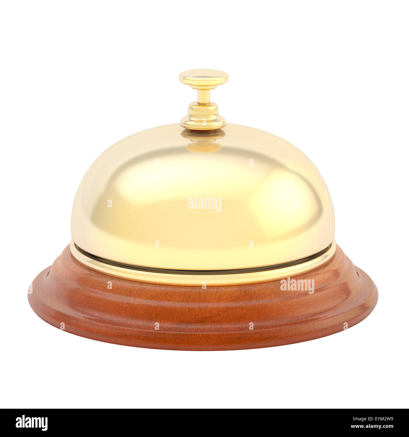 Hotel reception bell isolated Stock Photo - Alamy