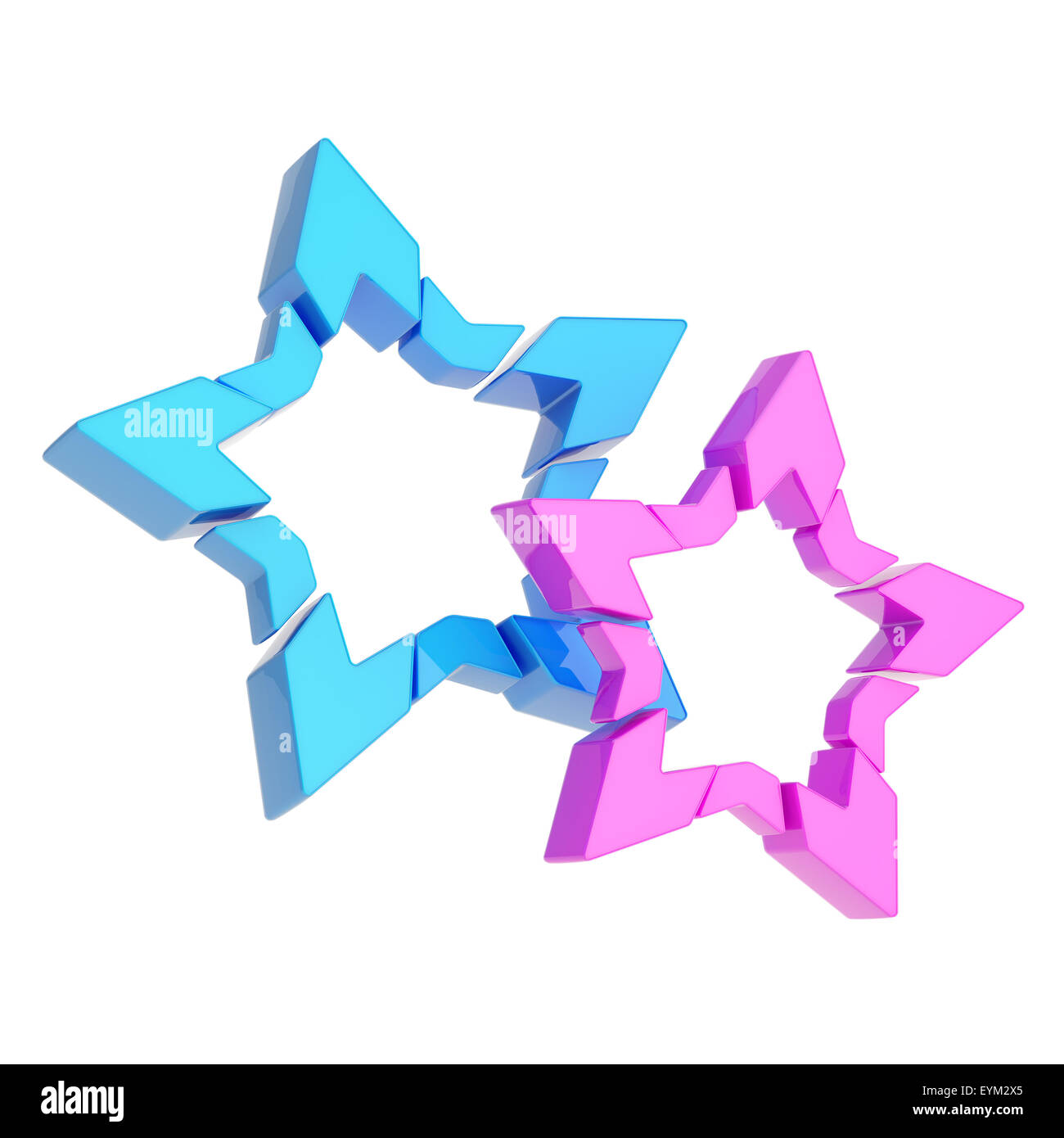 Two stars composition Stock Photo - Alamy