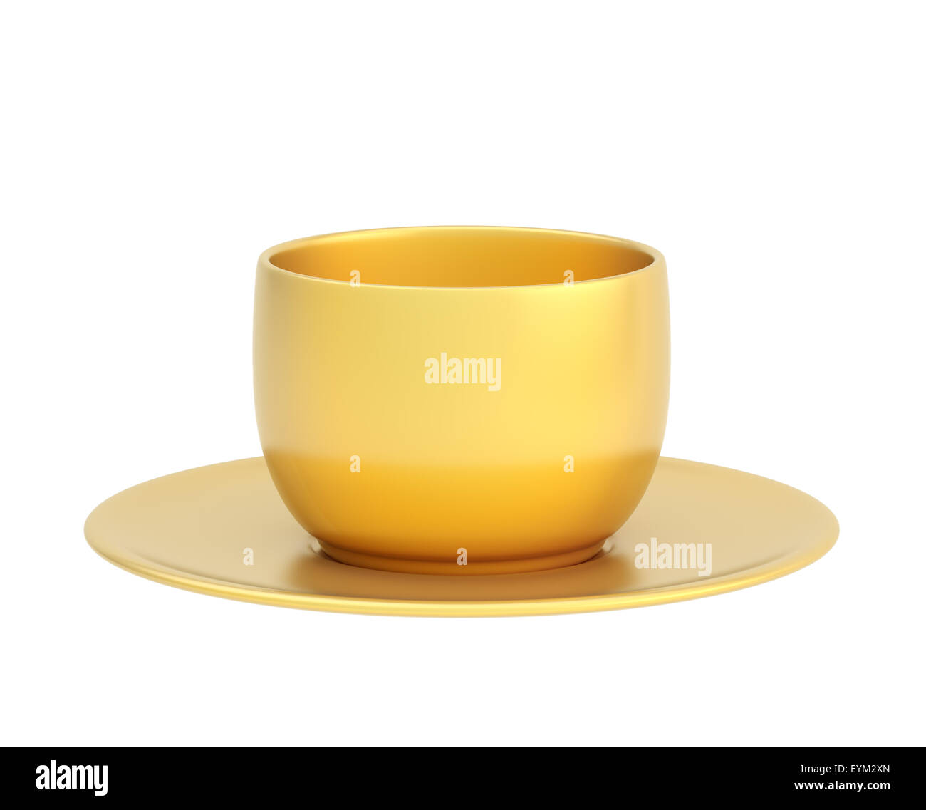 Ceramic cup and plate set isolated Stock Photo - Alamy