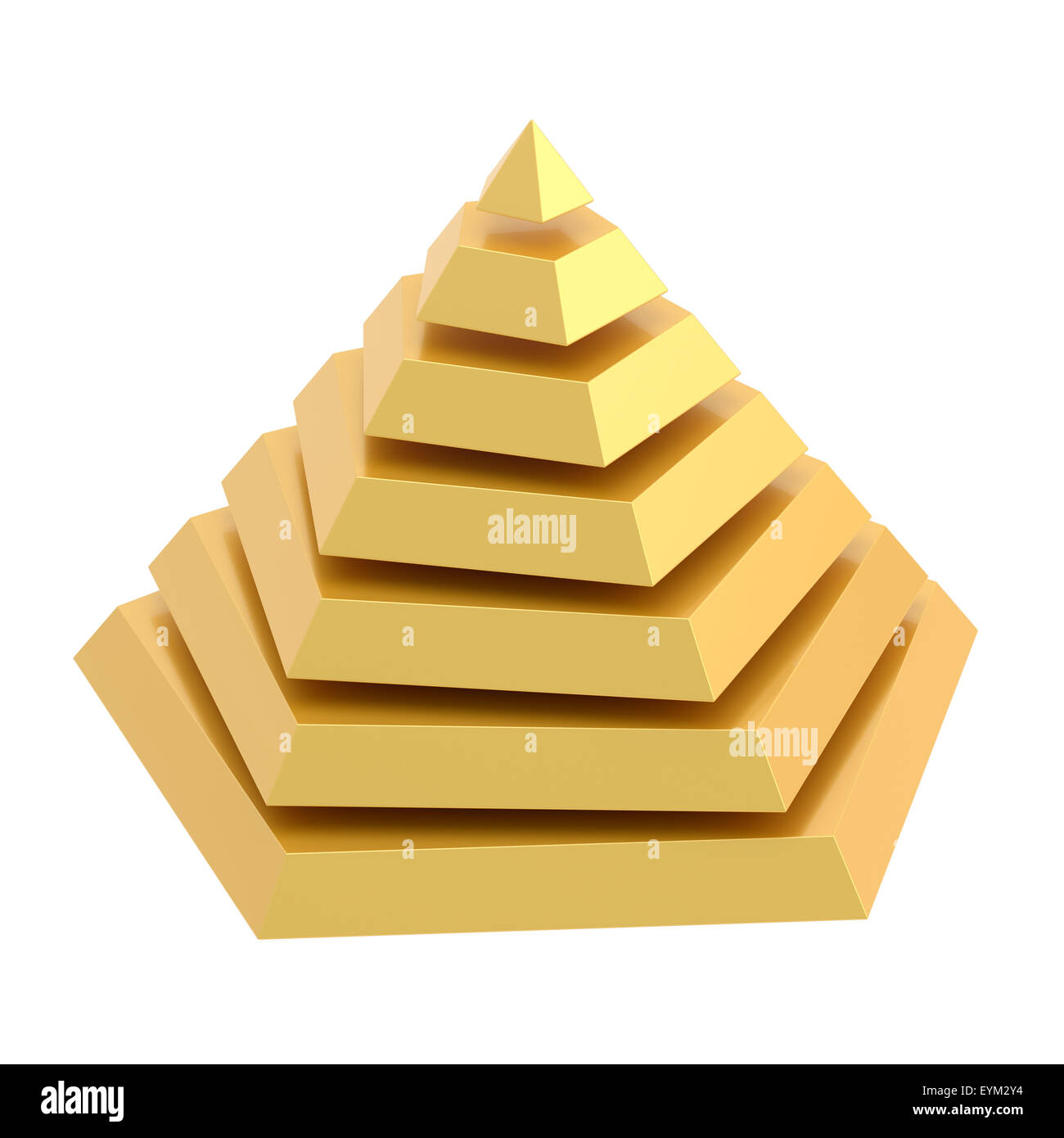 Divided into segments pyramid Stock Photo - Alamy