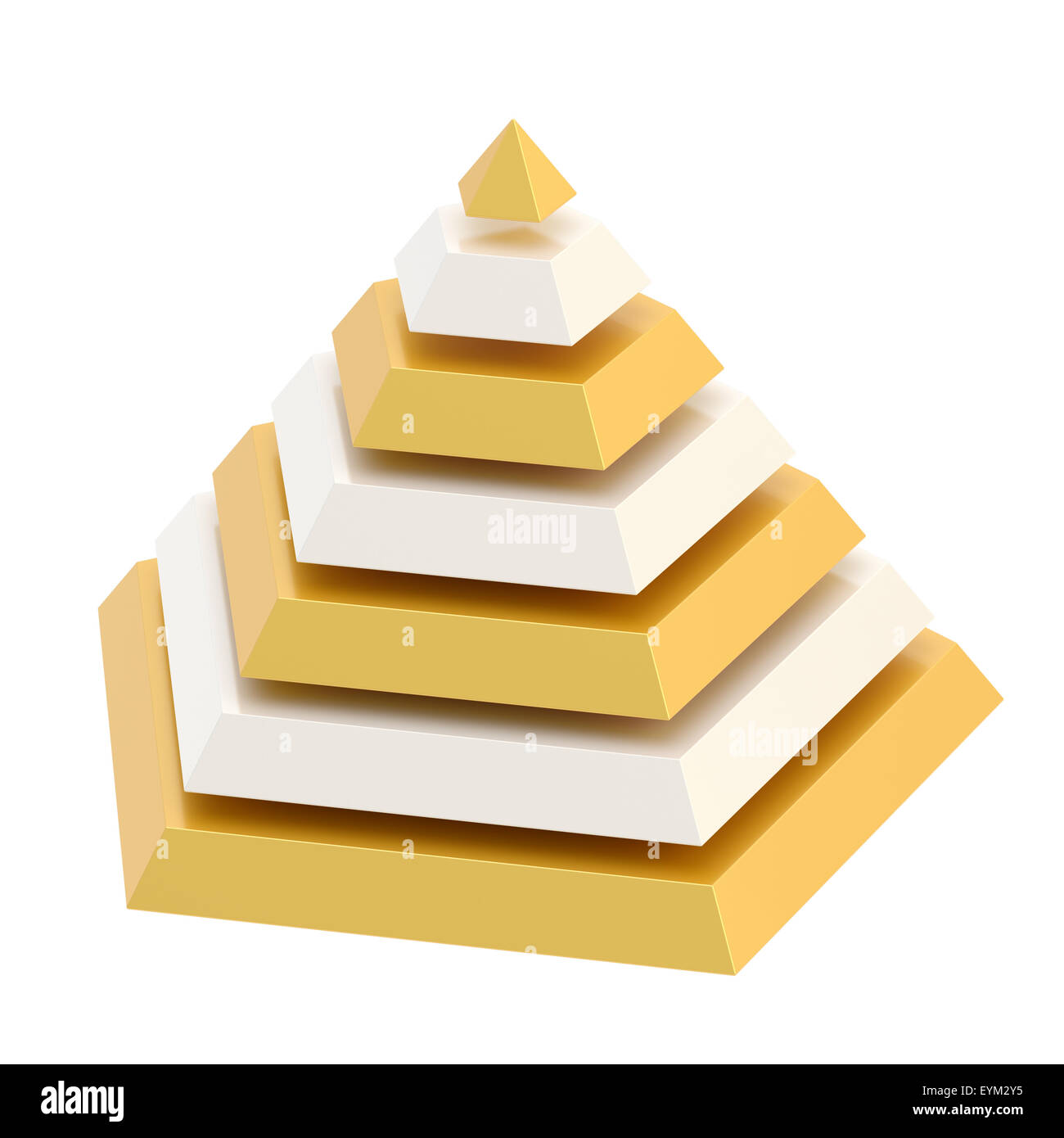 Divided into segments pyramid Stock Photo - Alamy