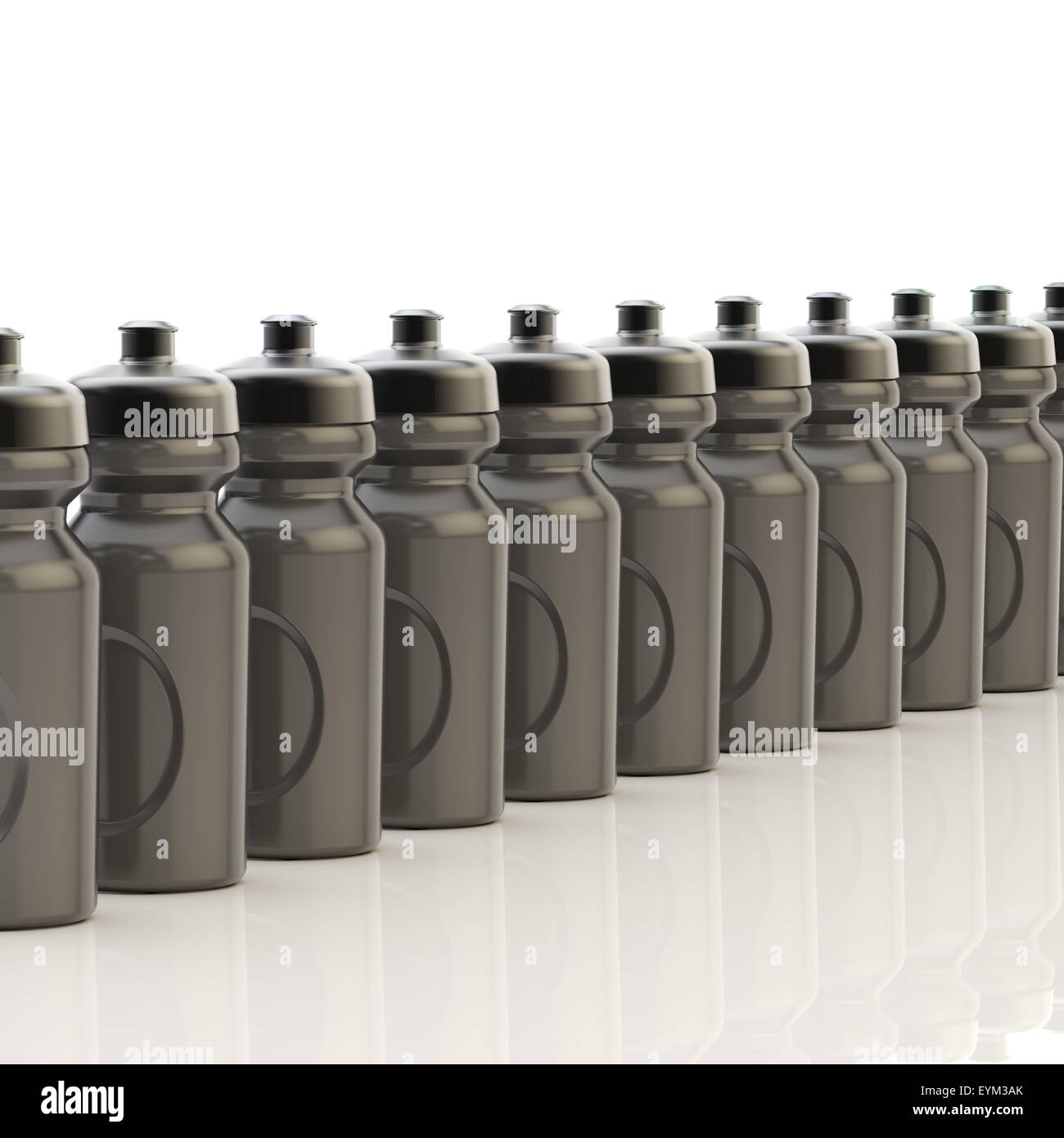 Line of plastic drinking bottles Stock Photo - Alamy