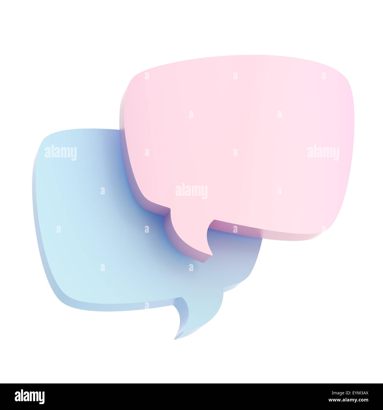 Pink conversation bubbles Cut Out Stock Images & Pictures - Alamy