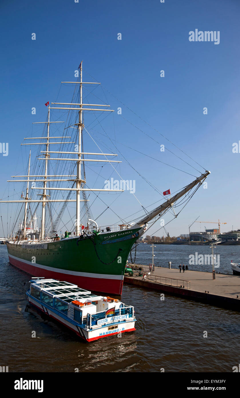 Germany, Hamburg, harbour, Rickmer Rickmers museum ship Stock Photo - Alamy