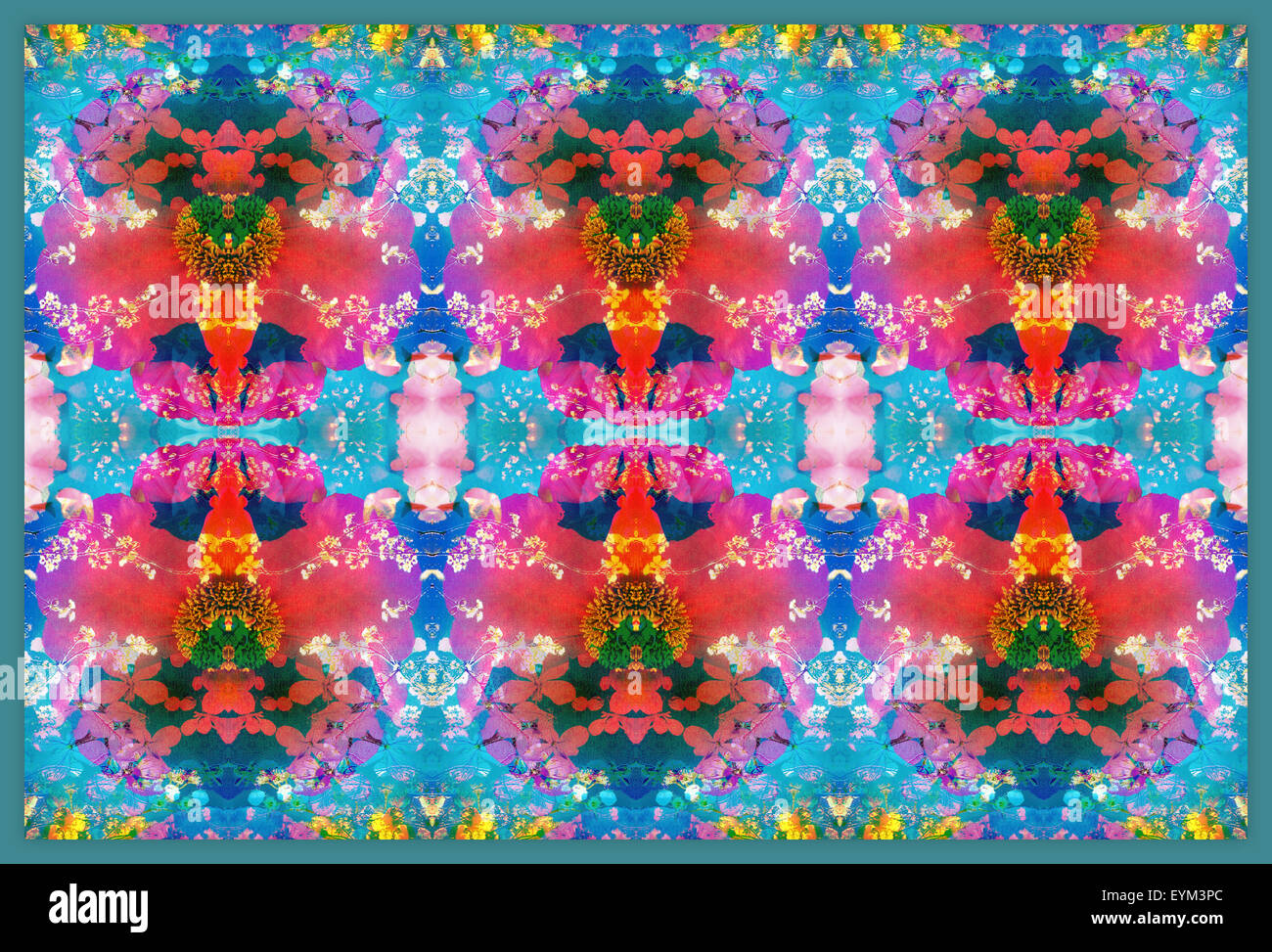Symmetrical flowers hi-res stock photography and images - Alamy