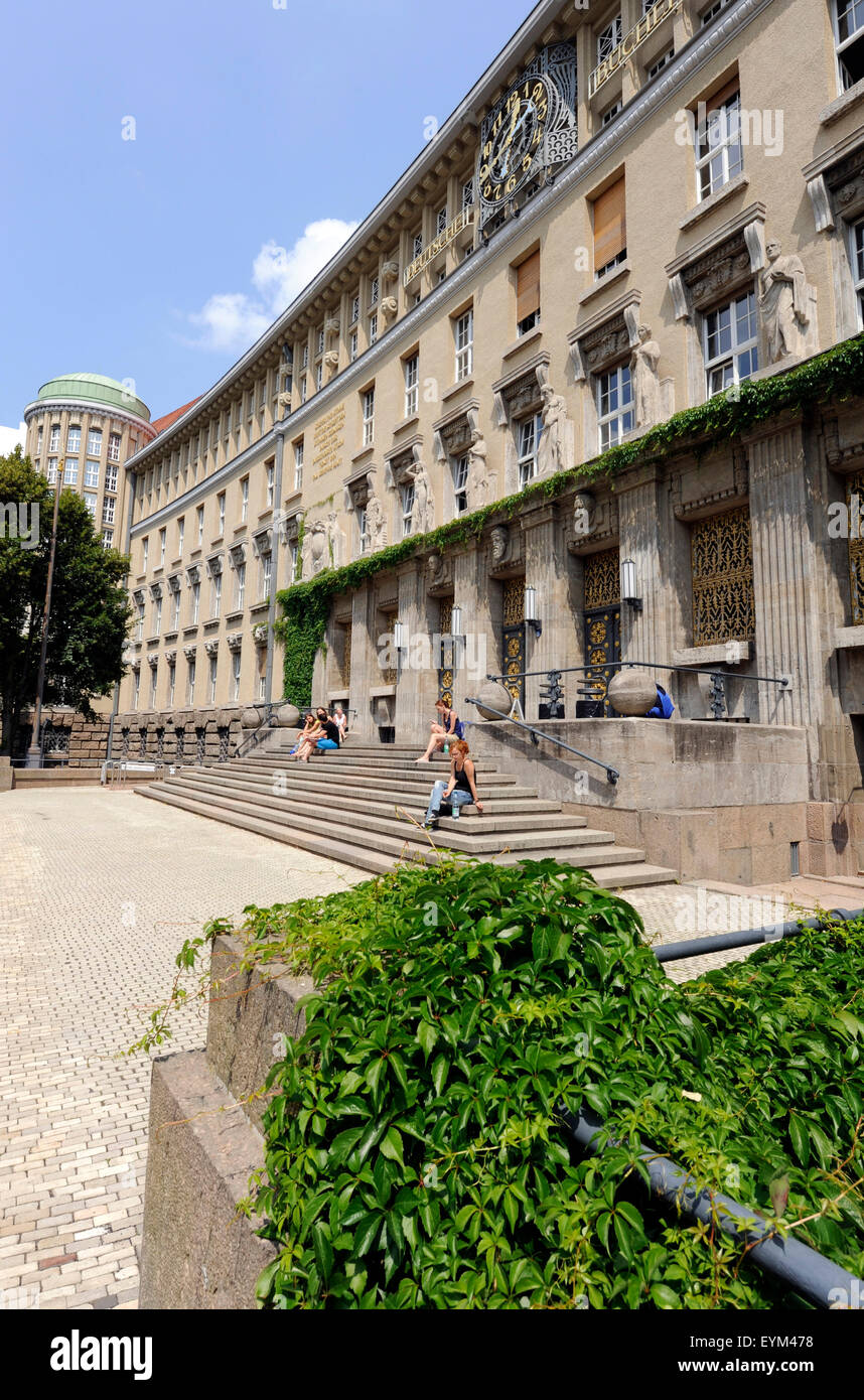 Historical building of the German library in Leipzig, builds in 1914 ...